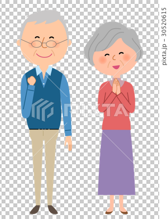Senior couple will be pleased - Stock Illustration [30520615] - PIXTA