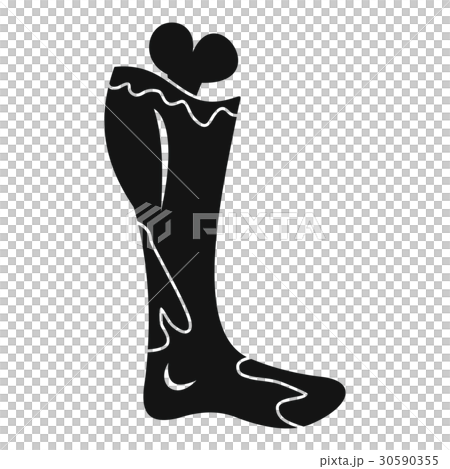 Zombie leg icon, simple style - Stock Illustration [30590355] - PIXTA