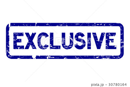 Grunge blue exclusive square rubber seal stampのイラスト素材 [30780164] - PIXTA