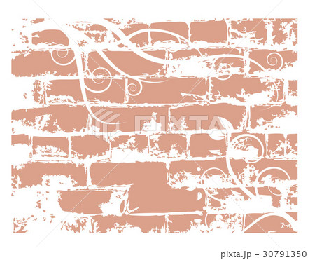 Wall brick, grunge backgroundのイラスト素材 [30791350] - PIXTA