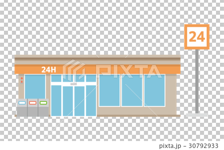 Convenience store [Building/Series] - Stock Illustration [30792933] - PIXTA