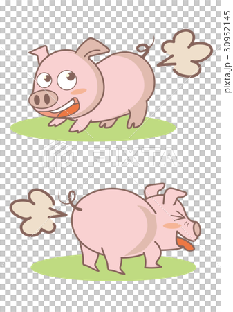 Pig fart - Stock Illustration [30952145] - PIXTA