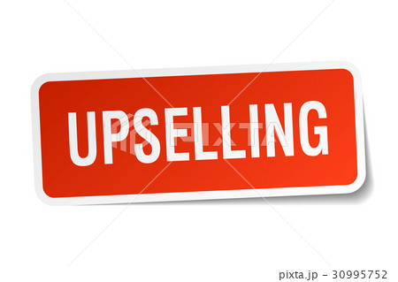 upselling square sticker on whiteのイラスト素材 [30995752] - PIXTA
