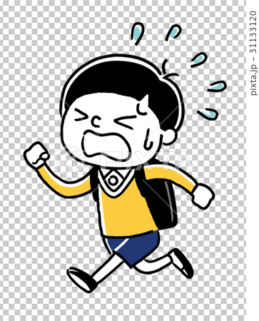 A boy who is late - Stock Illustration [31133120] - PIXTA