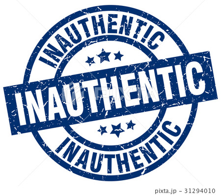 inauthentic blue round grunge stampのイラスト素材 [31294010] - PIXTA