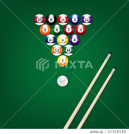 Billiard Balls Posterのイラスト素材 [31359130] - PIXTA
