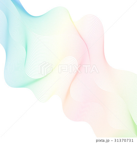 abstract Wave lines backgroundのイラスト素材 [31370731] - PIXTA