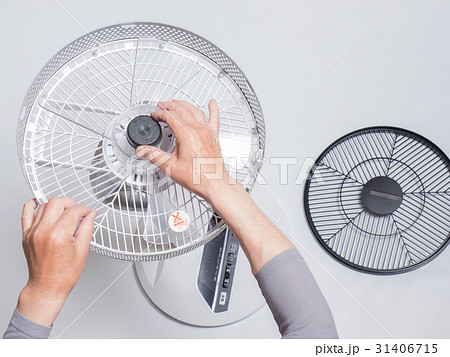 扇風機 組み立て 分解の写真素材 [31406715] - PIXTA