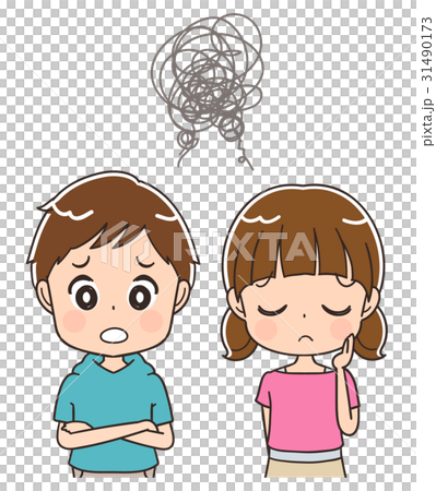 Child illustration trouble - Stock Illustration [31490173] - PIXTA