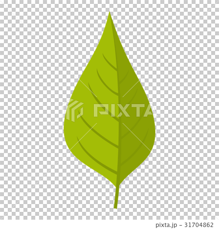 Apple tree green leaf icon isolated - Stock Illustration [31704862] - PIXTA