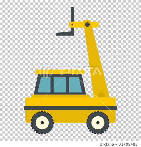 Yellow cherry picker icon isolated - Stock Illustration [31705485] - PIXTA