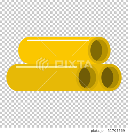 Yellow pipes icon isolated - Stock Illustration [31705569] - PIXTA