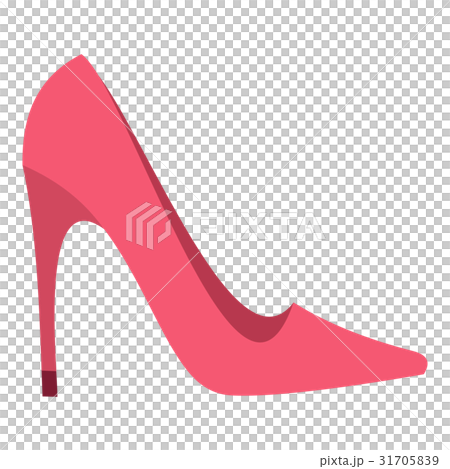 Pink high heel shoe icon isolated - Stock Illustration [31705839] - PIXTA
