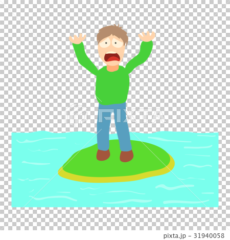 Hydrophobia concept, cartoon illustration - Stock Illustration ...