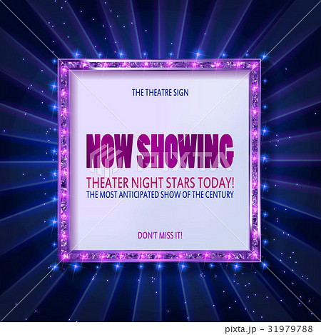 now showing frameのイラスト素材 [31979788] - PIXTA