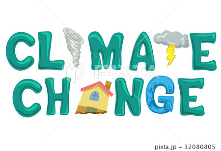 Climate Change Letteringのイラスト素材 [32080805] - PIXTA