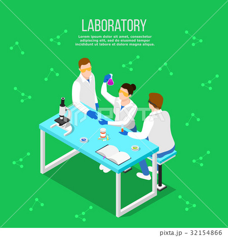 Pharmaceutical Laboratory Isometric Compositionのイラスト素材 [32154866] - PIXTA