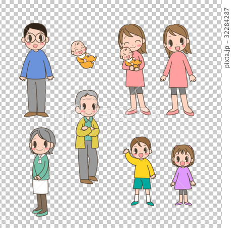 All of my family / whole body - Stock Illustration [32284287] - PIXTA