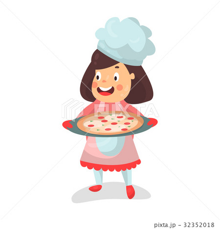 Little Girl Chef Clipart