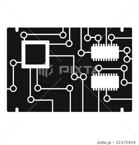 Electronic board icon simpleのイラスト素材 [32370929] - PIXTA