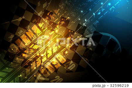 Racing high speed track background car themeのイラスト素材 [32596219] - PIXTA