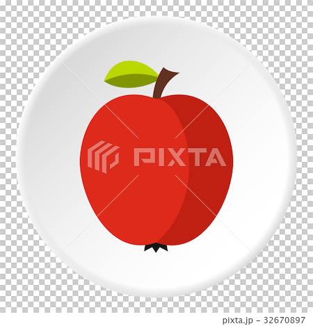 Apple icon circle - Stock Illustration [32670897] - PIXTA