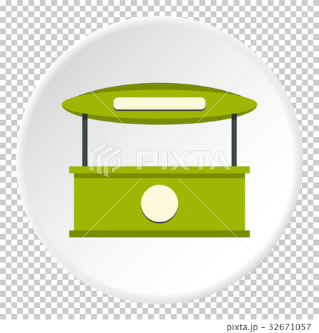 Green tent shop icon circle - Stock Illustration [32671057] - PIXTA