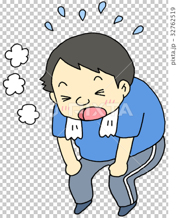 Breathless man - Stock Illustration [32762519] - PIXTA