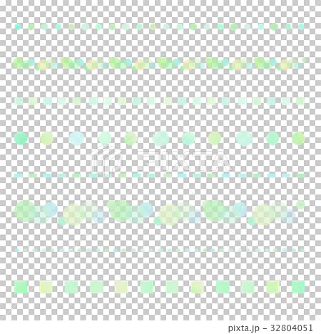 Watercolor style line set (green) - Stock Illustration [32804051] - PIXTA