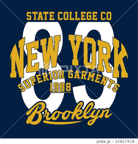 graphic STATE COLLEGE for shirt and printのイラスト素材 [32827418] - PIXTA