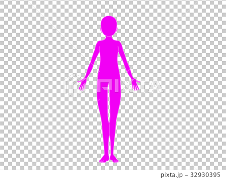 Human body (pink) - Stock Illustration [32930395] - PIXTA