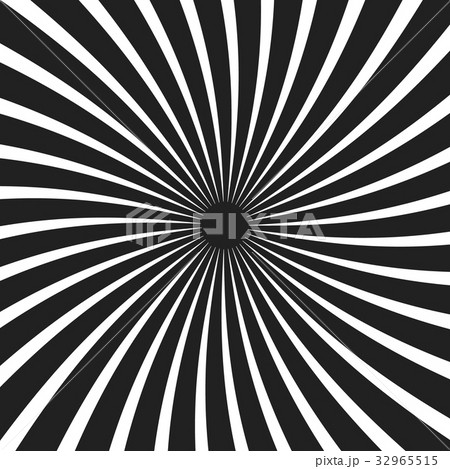 Black and white spiral ray backgroundのイラスト素材 [32965515] - PIXTA