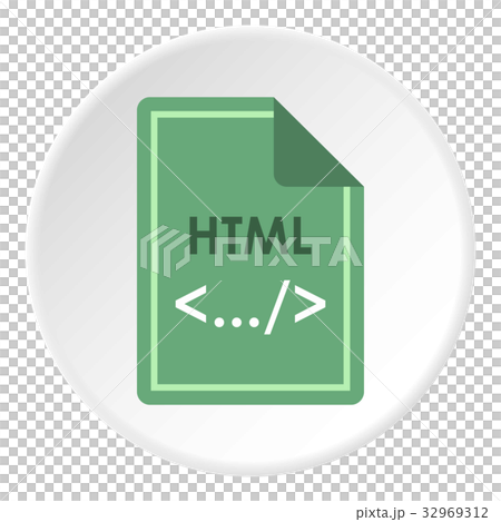 File HTML icon circle - Stock Illustration [32969312] - PIXTA