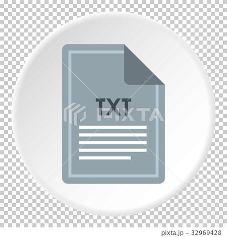 File TXT icon circle - Stock Illustration [32969428] - PIXTA