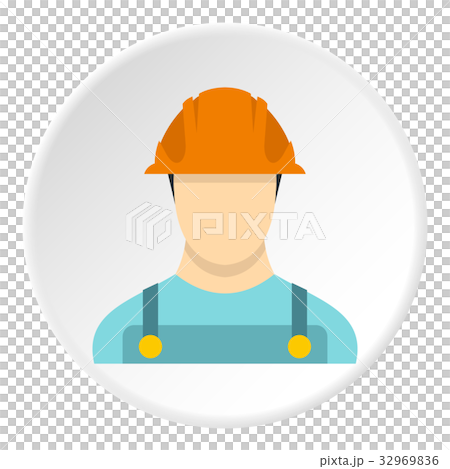 Builder icon circle - Stock Illustration [32969836] - PIXTA