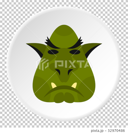 Head of troll icon circle - Stock Illustration [32970486] - PIXTA