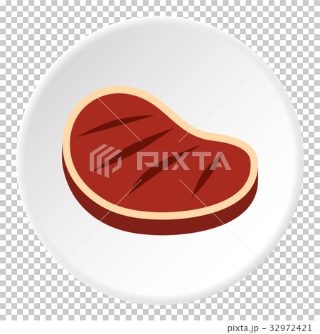 Tenderloin beef steak icon circle - Stock Illustration [32972421] - PIXTA