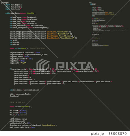 Program Code Listing, Abstract Programmingのイラスト素材 [33008070] - PIXTA