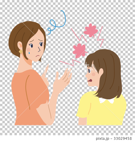 Angry child parent - Stock Illustration [33029458] - PIXTA