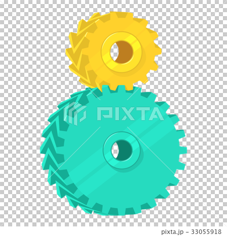 Two Cogs icon, cartoon style - Stock Illustration [33055918] - PIXTA