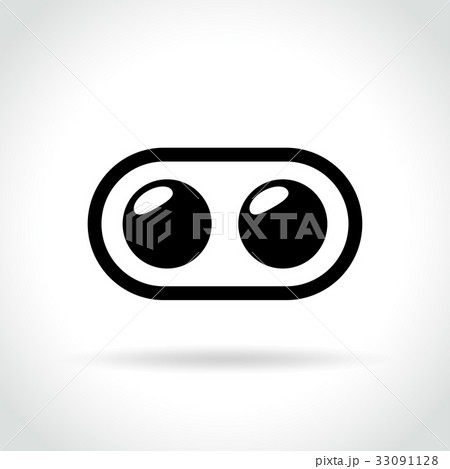 dual camera icon on white backgroundのイラスト素材 [33091128] - PIXTA