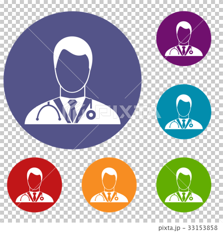 Doctor icons set - Stock Illustration [33153858] - PIXTA