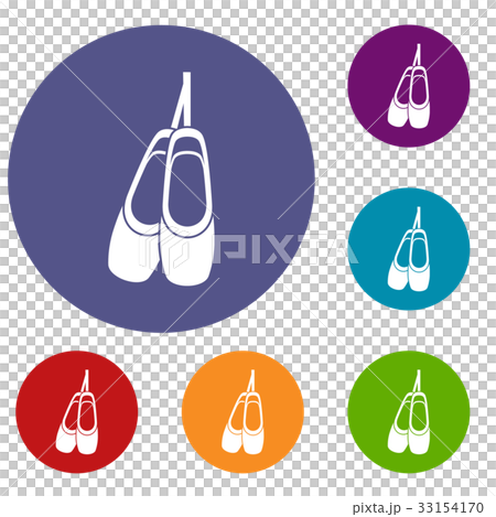 Pointe shoes icons set - Stock Illustration [33154170] - PIXTA