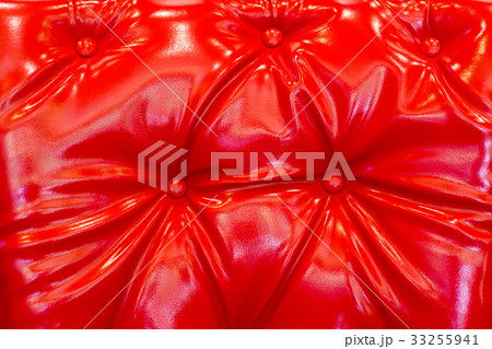 red glossy shiny polished leather red vividの写真素材 [33255941] - PIXTA