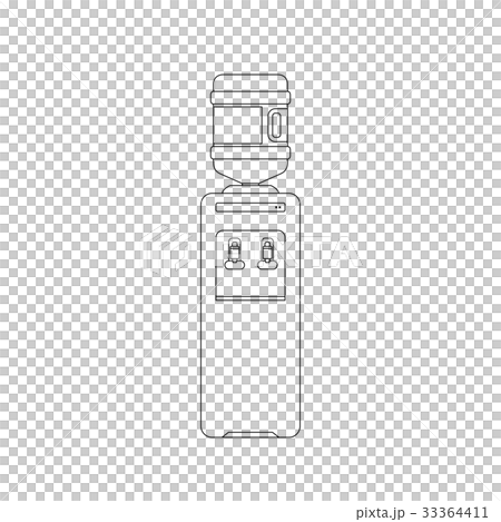 Water cooler line icon - Stock Illustration [33364411] - PIXTA