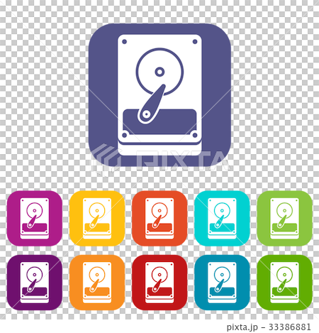 HDD icons set - Stock Illustration [33386881] - PIXTA