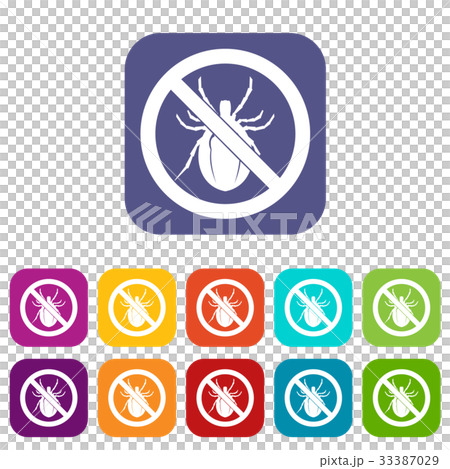 No bug sign icons set-插圖素材 [33387029] - PIXTA圖庫
