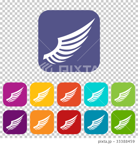 Wing icons set - Stock Illustration [33388459] - PIXTA