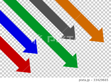 Lower right arrow - Stock Illustration [33429685] - PIXTA