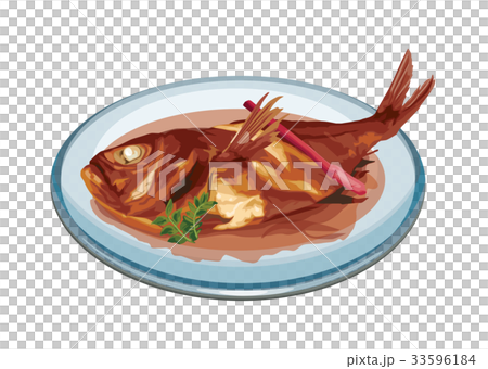 Boiled fish - Stock Illustration [33596184] - PIXTA